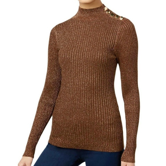INC International Concepts | Sweaters | Inc Embellished Mockneck Ribbed ...
